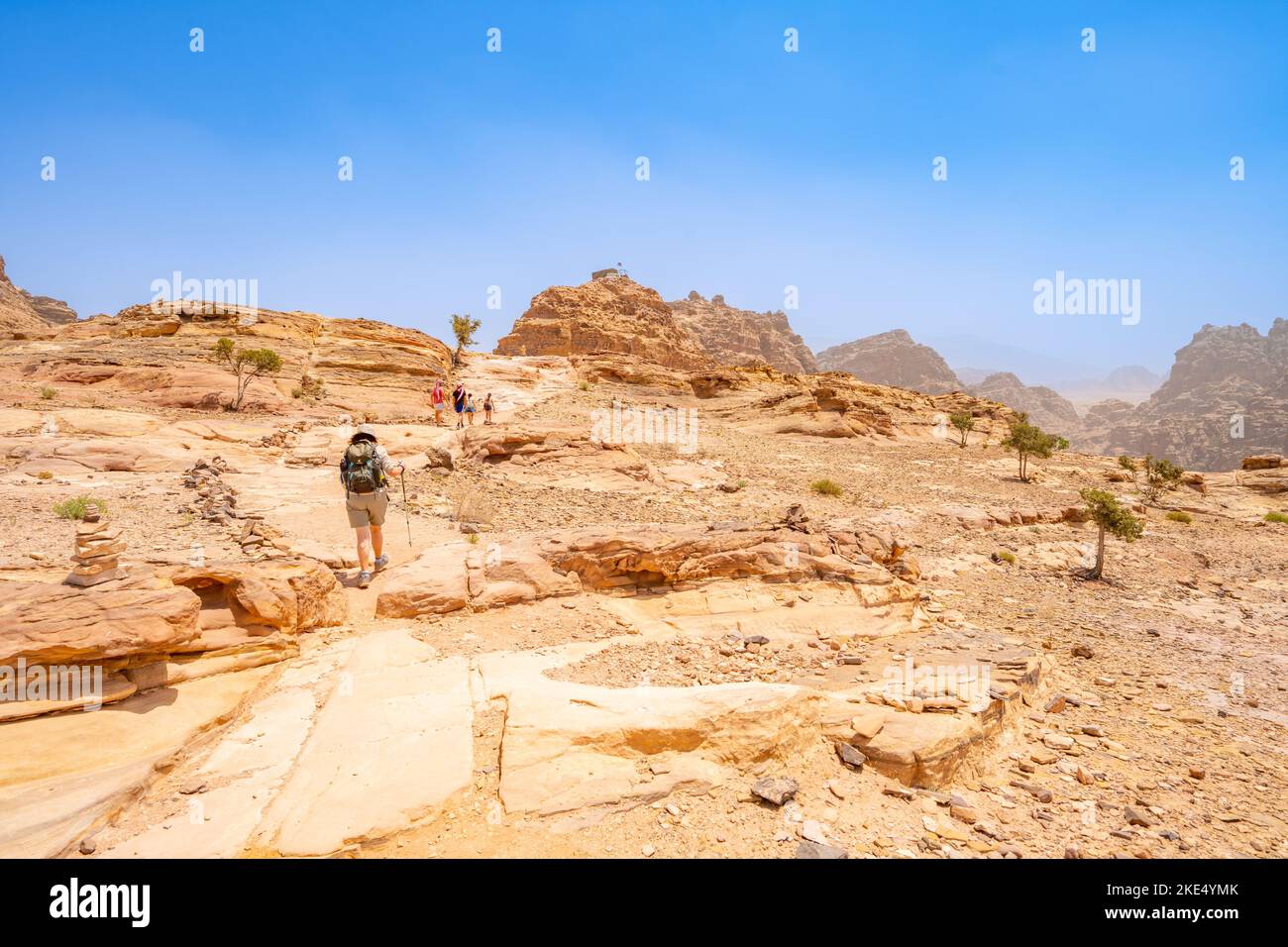 The paths to the view point s beyond Ad-Deir The Monastery in Petra ...