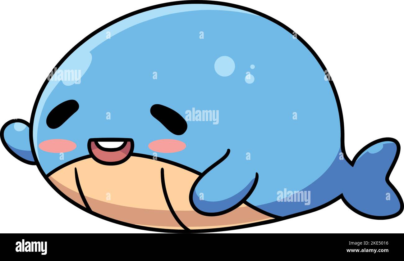 A cute kawaii vector isolated on a white background Stock Vector Image ...