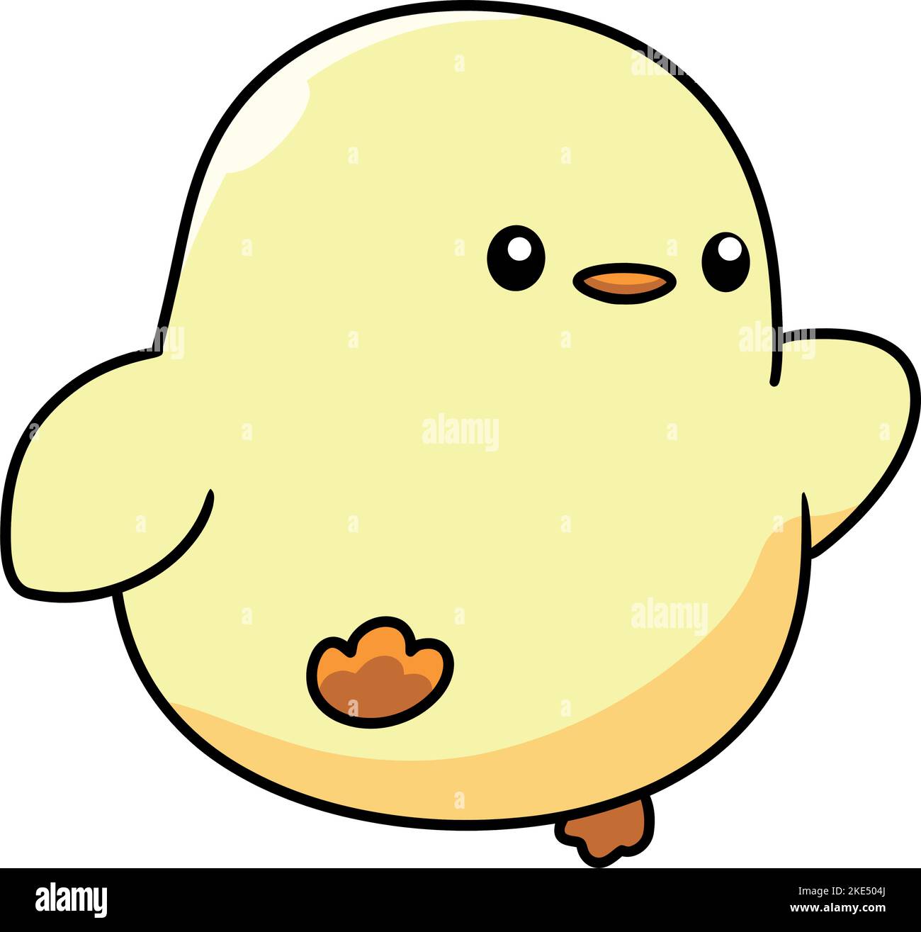 A cute kawaii vector isolated on a white background Stock Vector Image ...