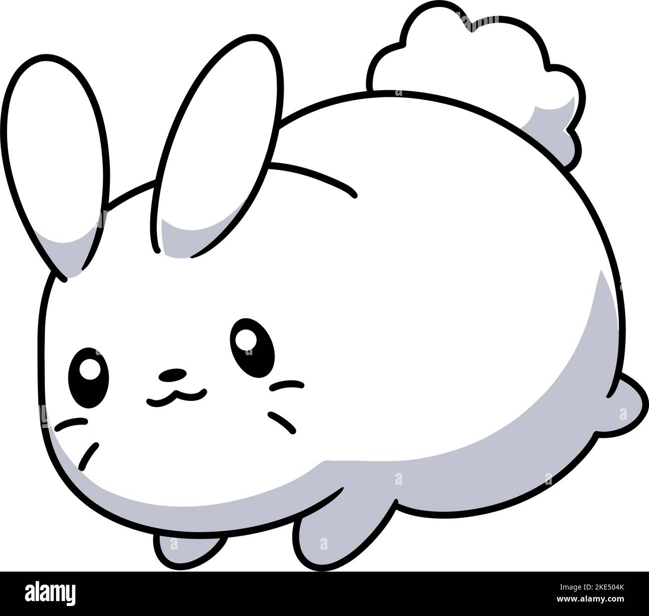 A cute kawaii vector isolated on a white background Stock Vector Image ...