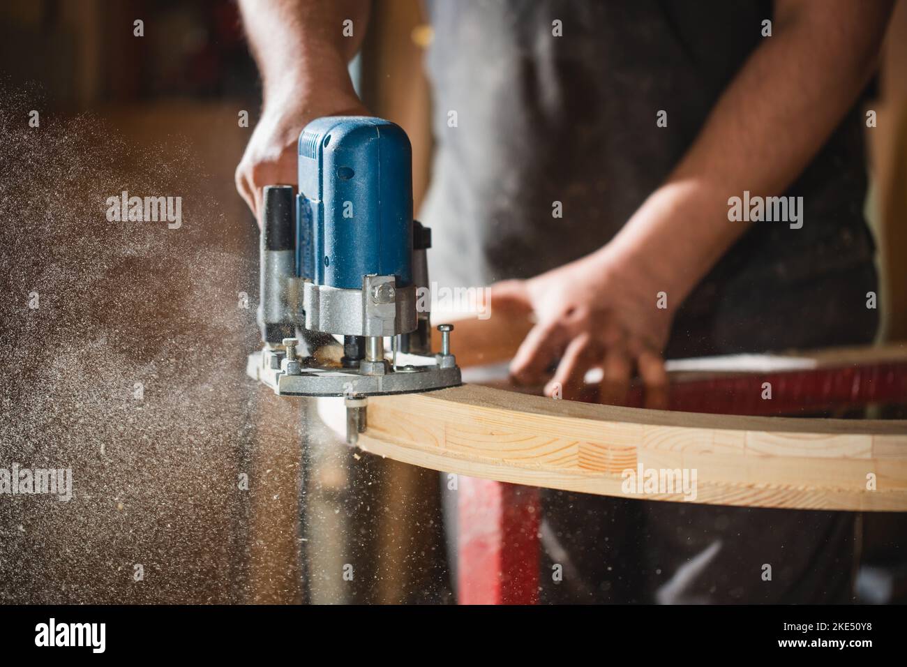 Joinery wood concept, woodworking and furniture making, professional ...