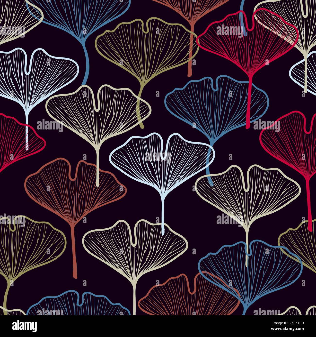 Ginkgo gingko leaf Stock Vector Images - Alamy