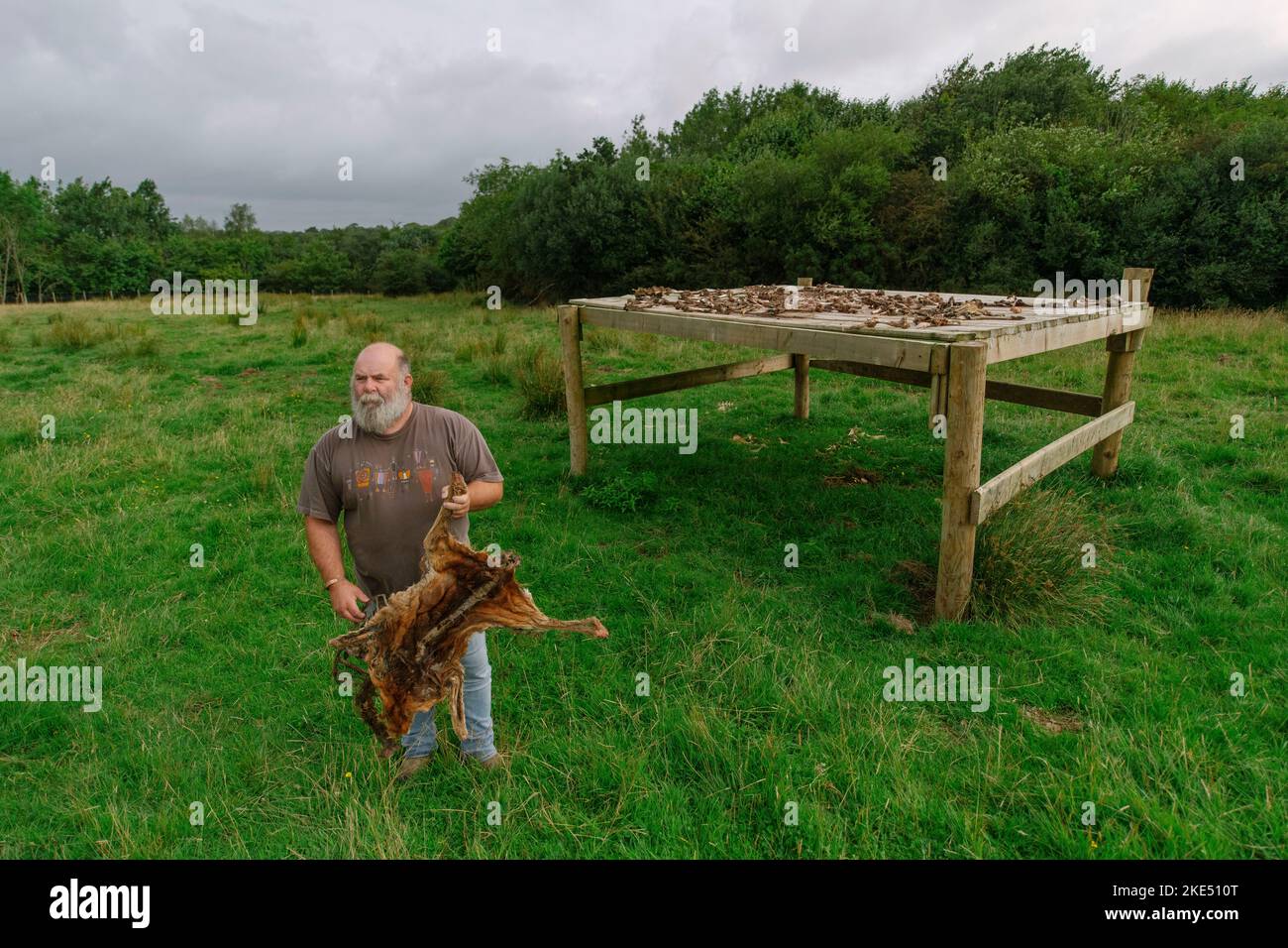 Picture By Jim Wileman - 13/08/21 Derek Gow pictured with a sky table ...