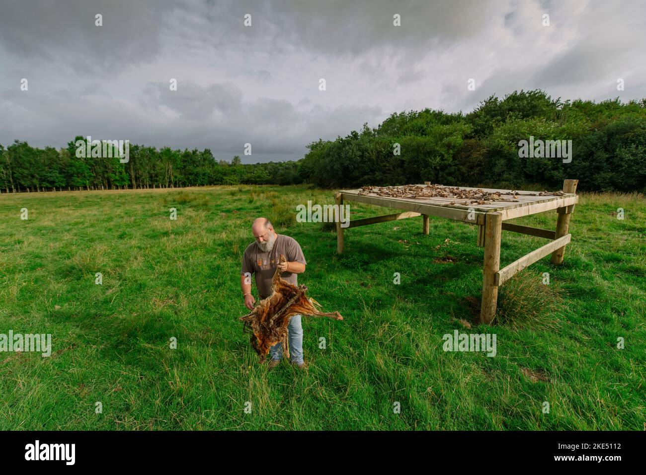 Picture By Jim Wileman - 13/08/21 Derek Gow pictured with a sky table ...