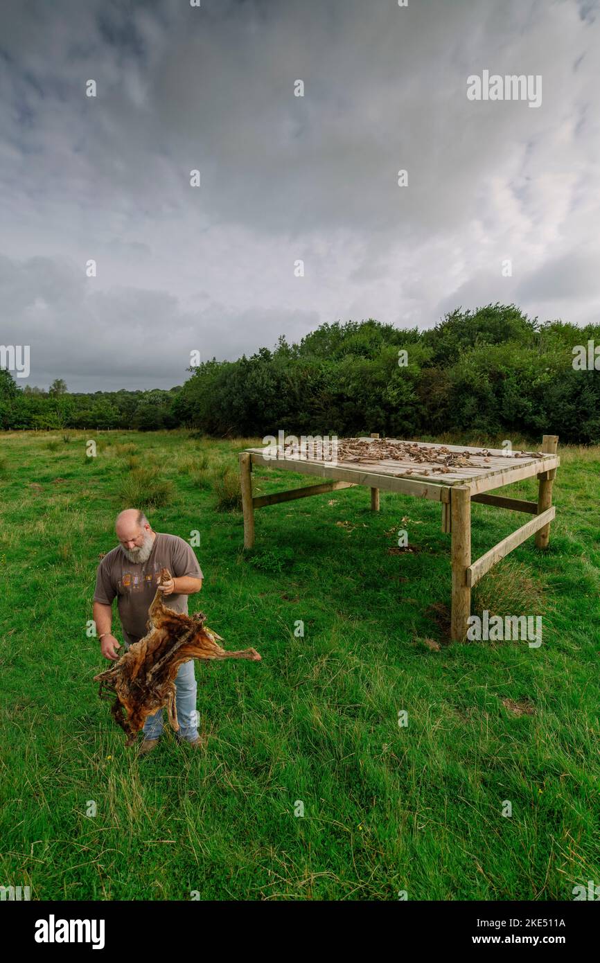 Picture By Jim Wileman - 13/08/21 Derek Gow pictured with a sky table ...