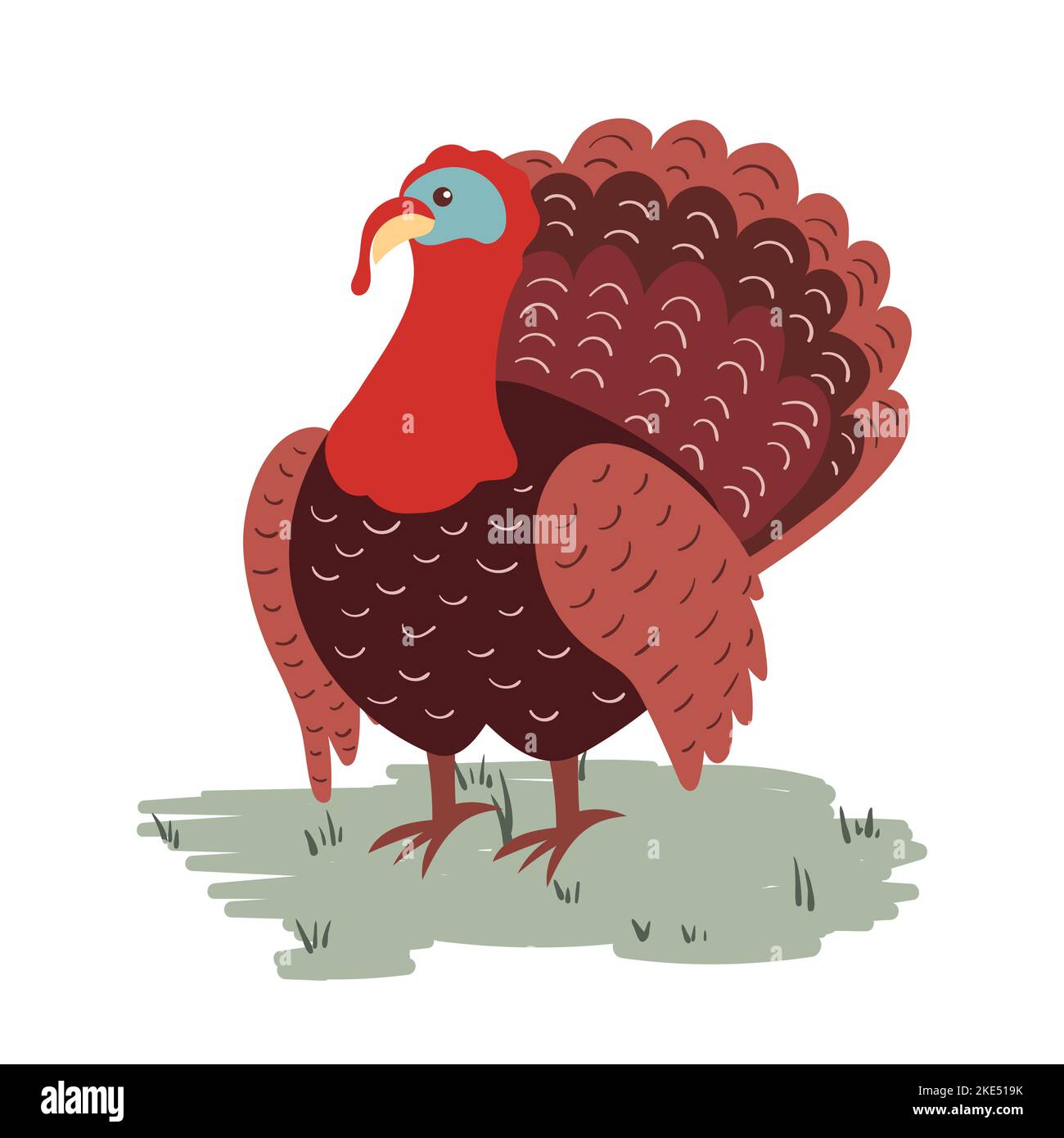 Thanksgiving cartoon Turkey bird vector illustration Stock Vector Image ...