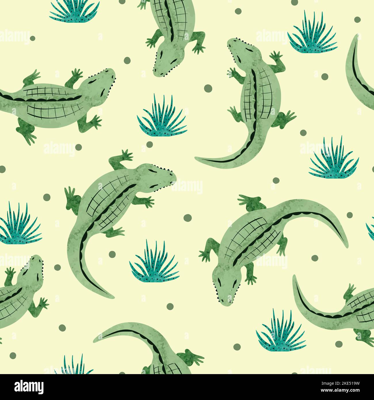 Crocodile pattern vector hi-res stock photography and images - Alamy