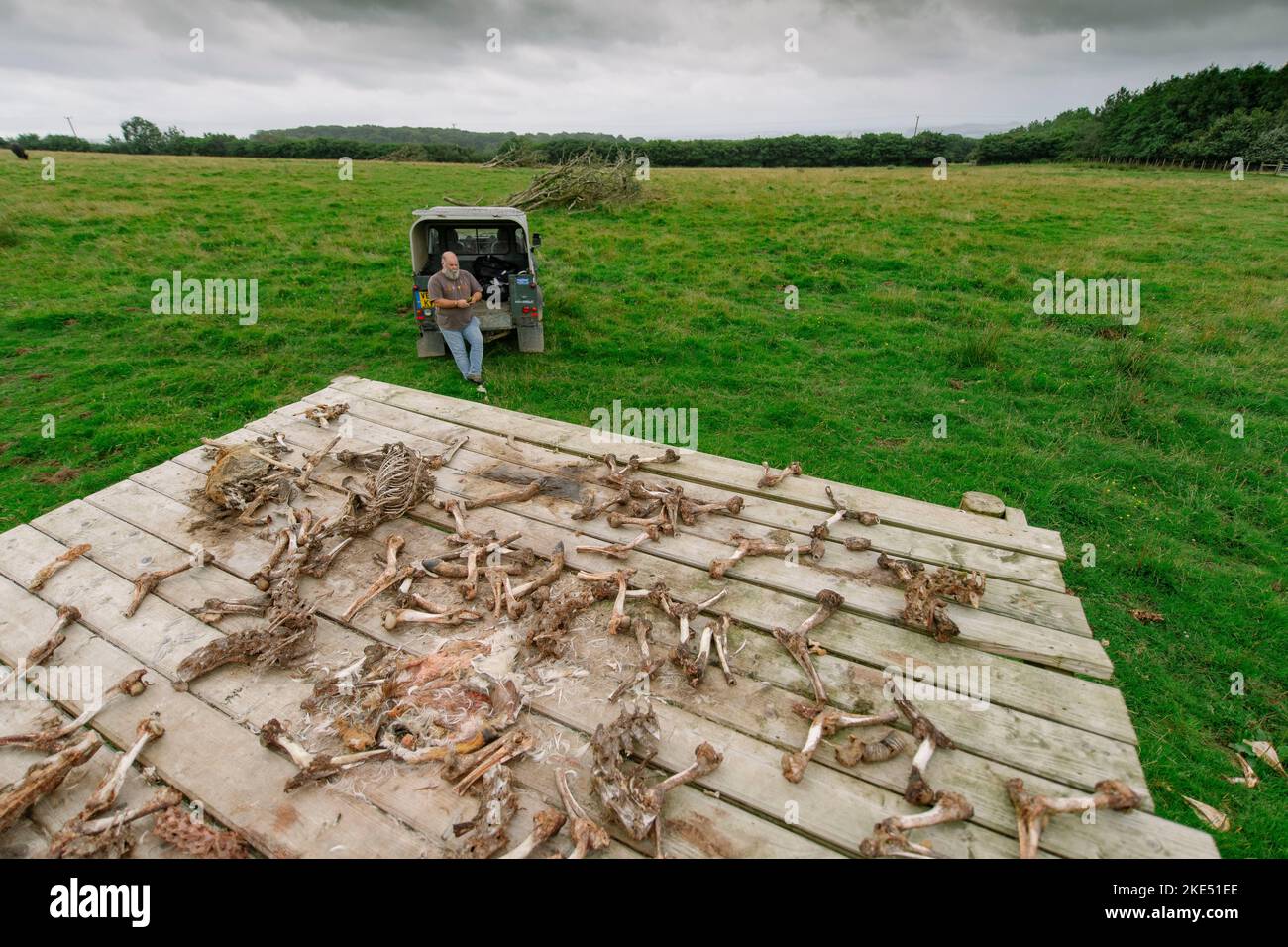Picture By Jim Wileman - 13/08/21 Derek Gow pictured with a sky table, at Upcott Grange Farm ...