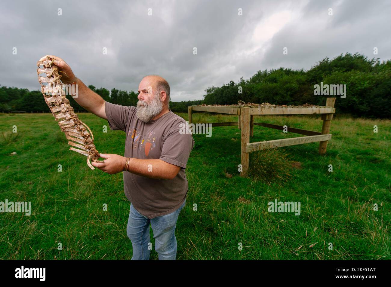 Picture By Jim Wileman - 13/08/21 Derek Gow pictured with a sky table ...