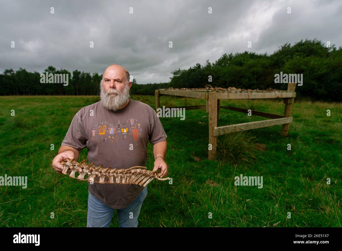 Picture By Jim Wileman - 13/08/21 Derek Gow pictured with a sky table ...