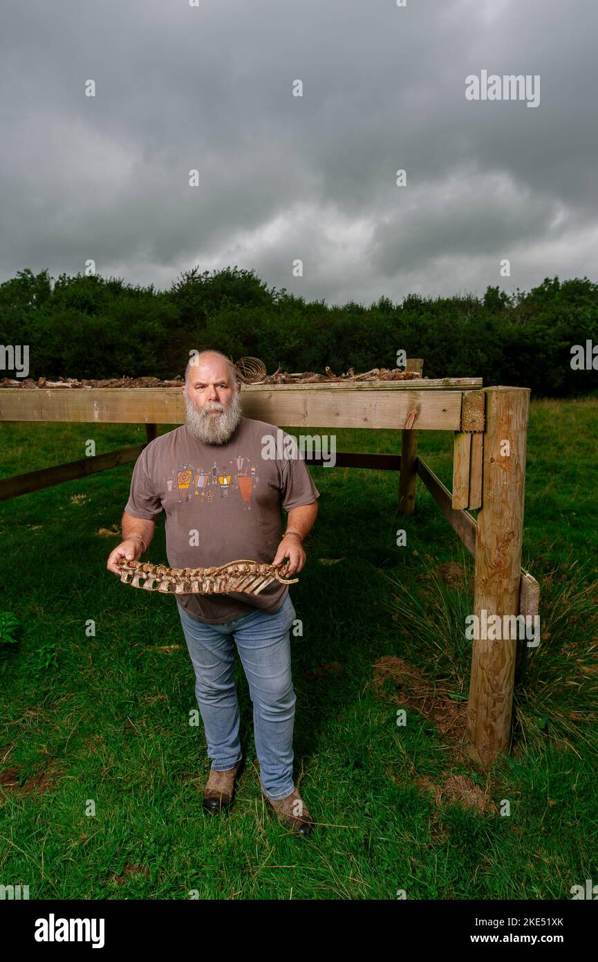 Picture By Jim Wileman - 13/08/21 Derek Gow pictured with a sky table ...