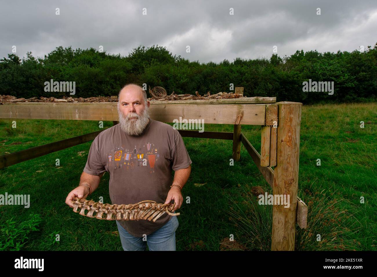 Picture By Jim Wileman - 13/08/21 Derek Gow pictured with a sky table ...