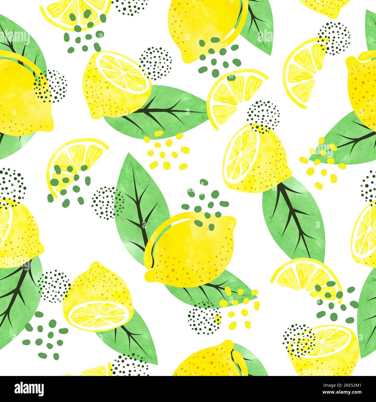 Watercolor citrus Stock Vector Images - Alamy