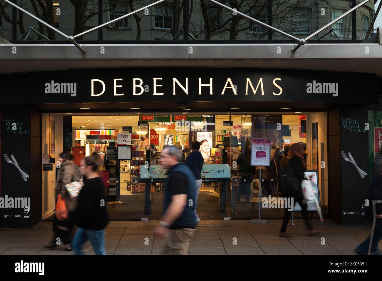 Debenhams store entrance hi-res stock photography and images - Alamy