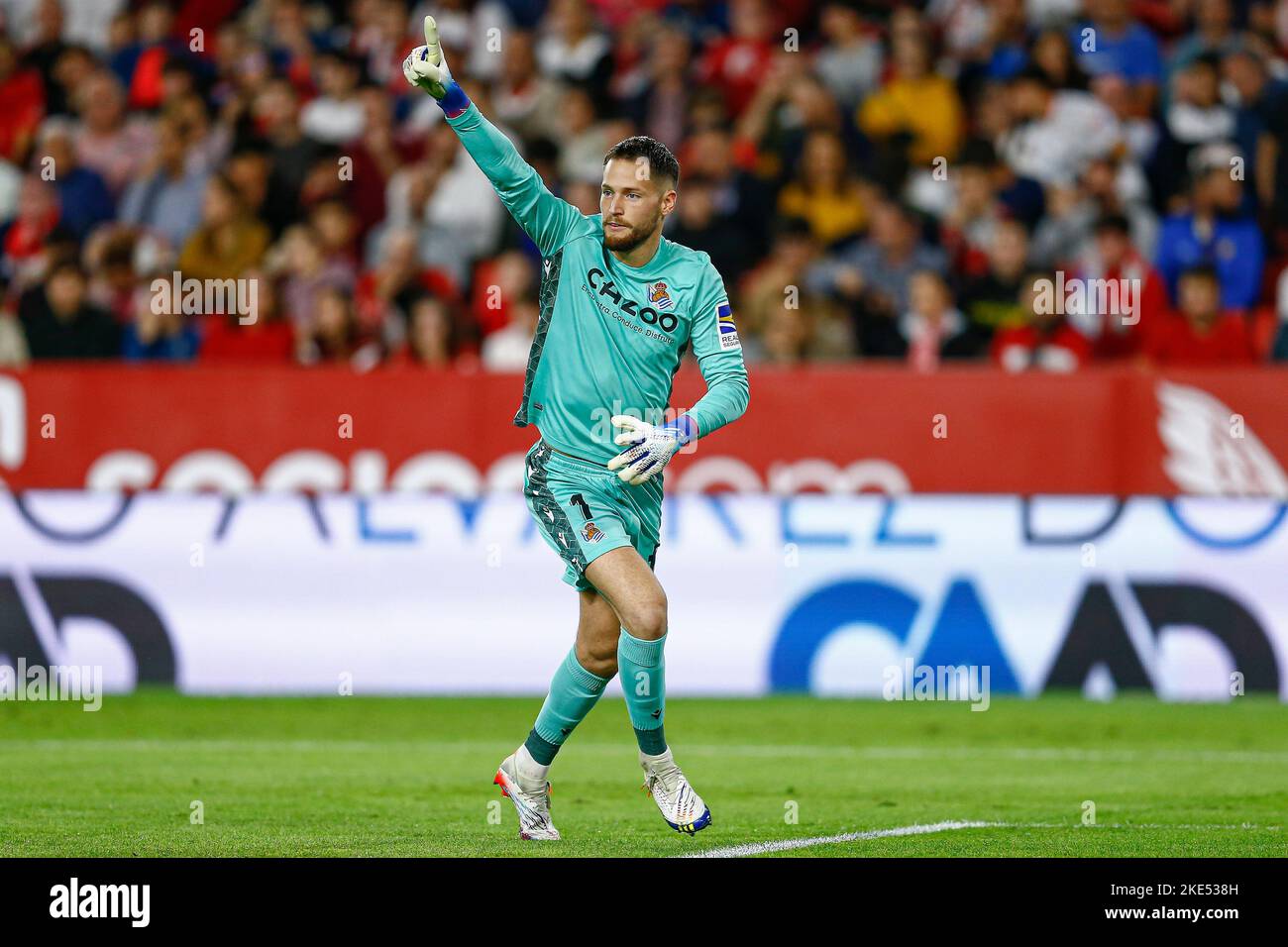 Sevilla, Spain, 09/11/2022, Alex Remiro of Real Sociedad during the La ...