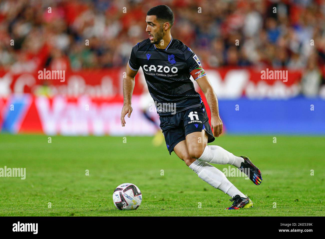 Sevilla, Spain, 09/11/2022, Mikel Merino of Real Sociedad during the La ...