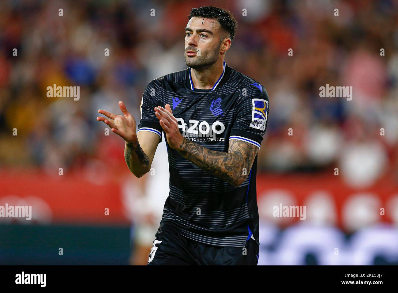 Sevilla, Spain, 09/11/2022, Diego Rico of Real Sociedad during the La ...