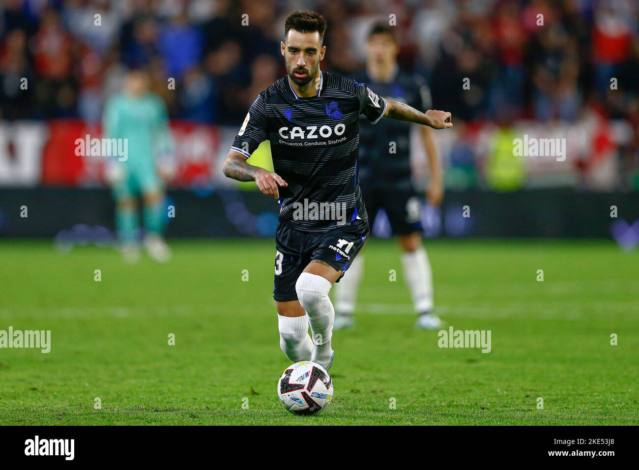 Sevilla, Spain, 09/11/2022, Brais Mendez of Real Sociedad during the La ...