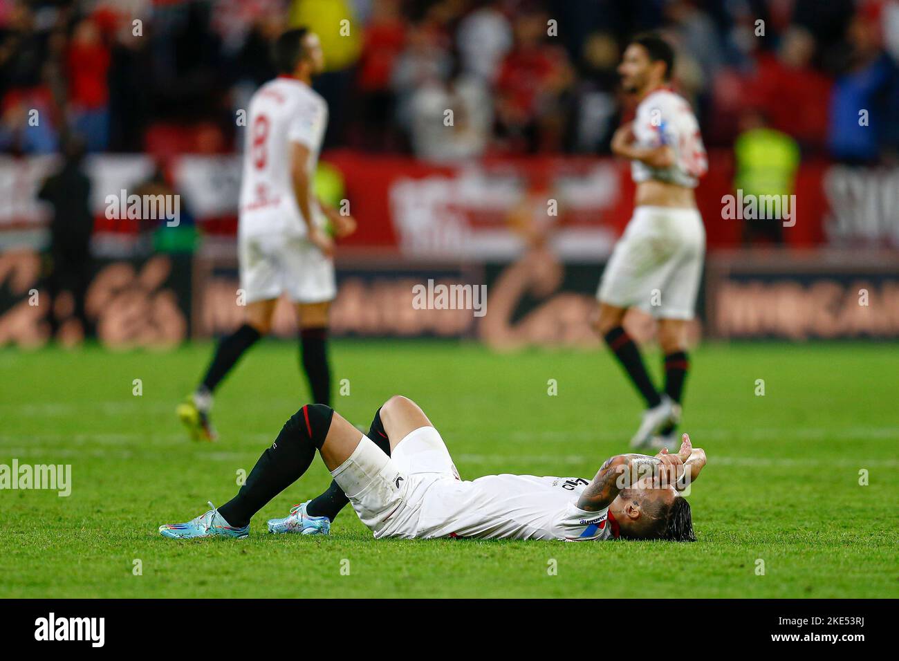 Alex Telles of Sevilla FC during the La Liga match between Sevilla FC ...