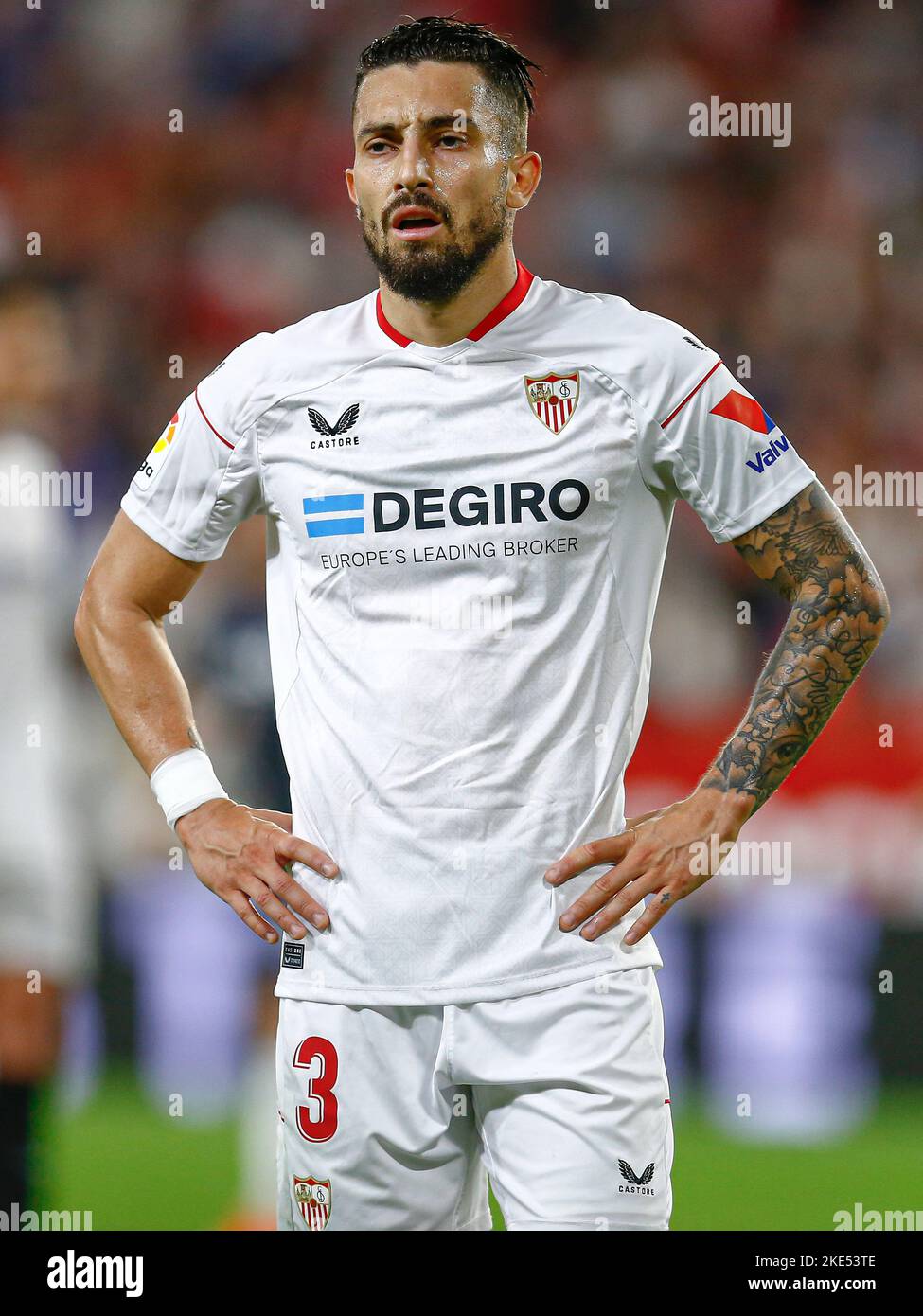 Alex Telles of Sevilla FC during the La Liga match between Sevilla FC ...