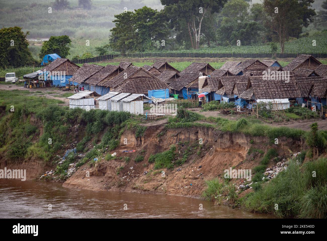 Mae Sot, Tak, Thailand. 5th July, 2022. A view of a temporary Karen ...