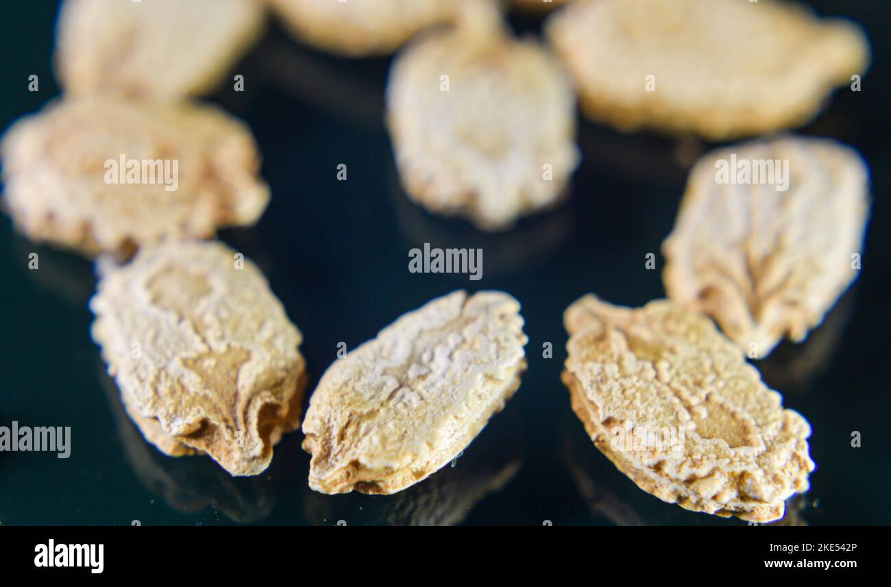 Seeds of bitter ground. It contains Iron, vit: A, B and C. it is also a ...
