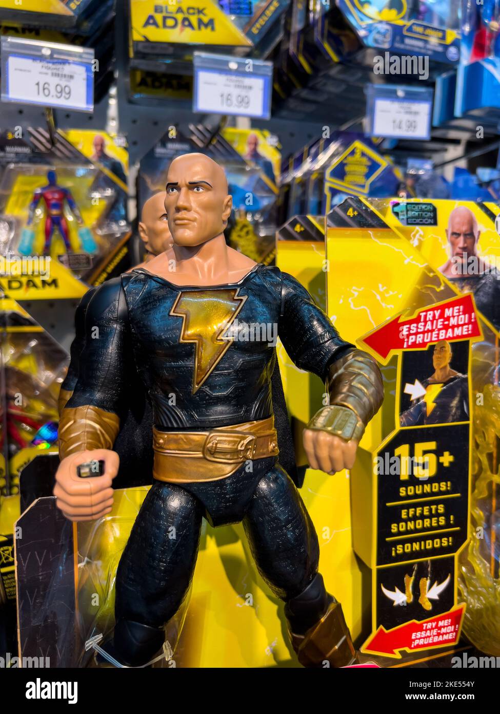 Black Adam toy figurine on sales Stock Photo - Alamy