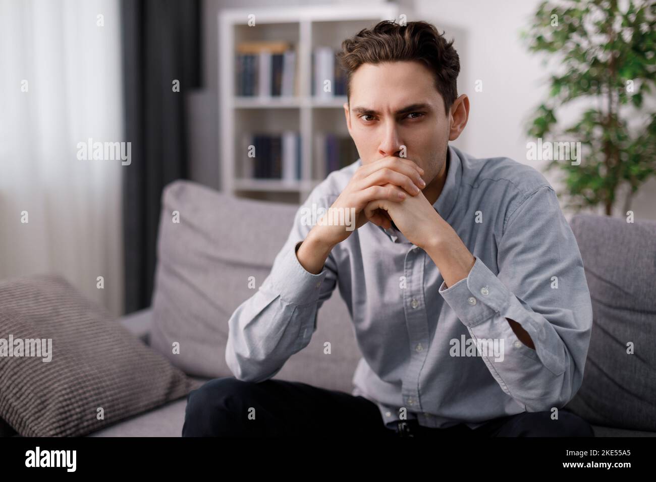 Pensive man relax on hi-res stock photography and images - Alamy