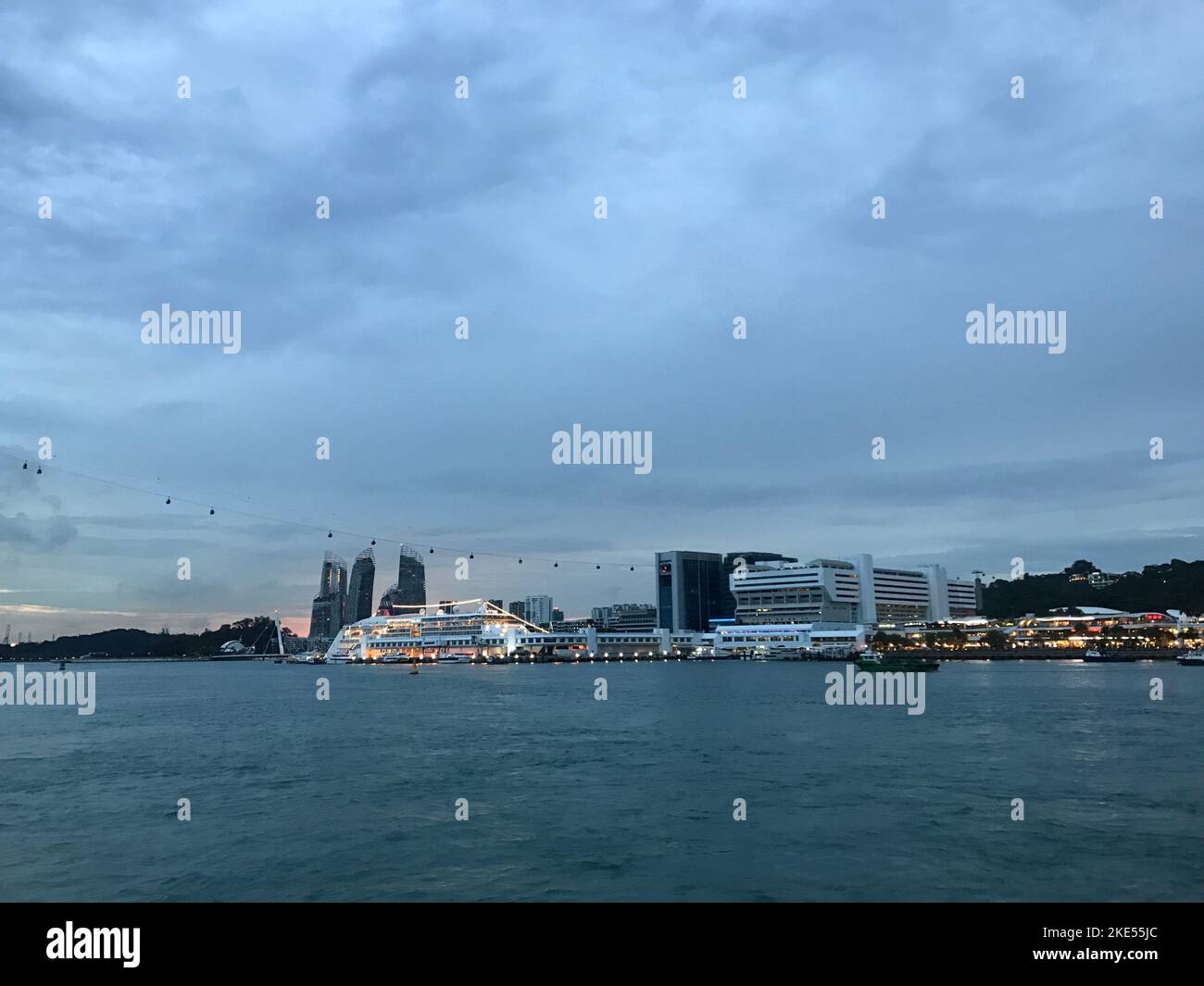 Night view of Sentosa Boardwalk in Singapore Stock Photo - Alamy