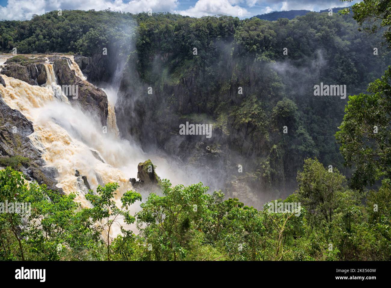 Waterfall View at Barron Falls near Kuranda , Queensland, Australia ...
