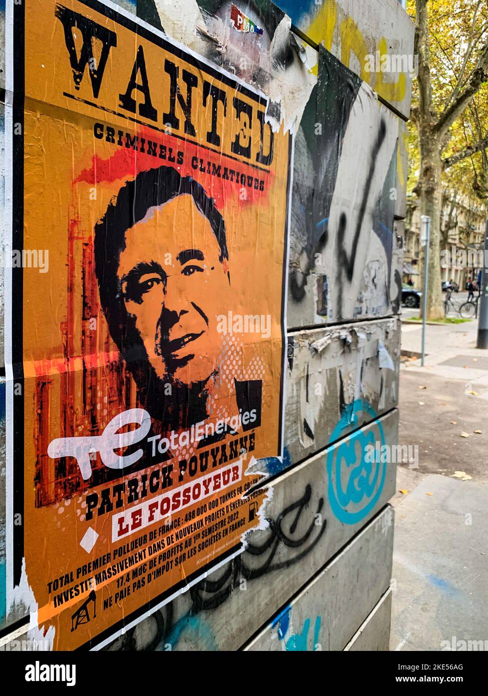 Eco activists protest climate change, Lyon, France Stock Photo - Alamy