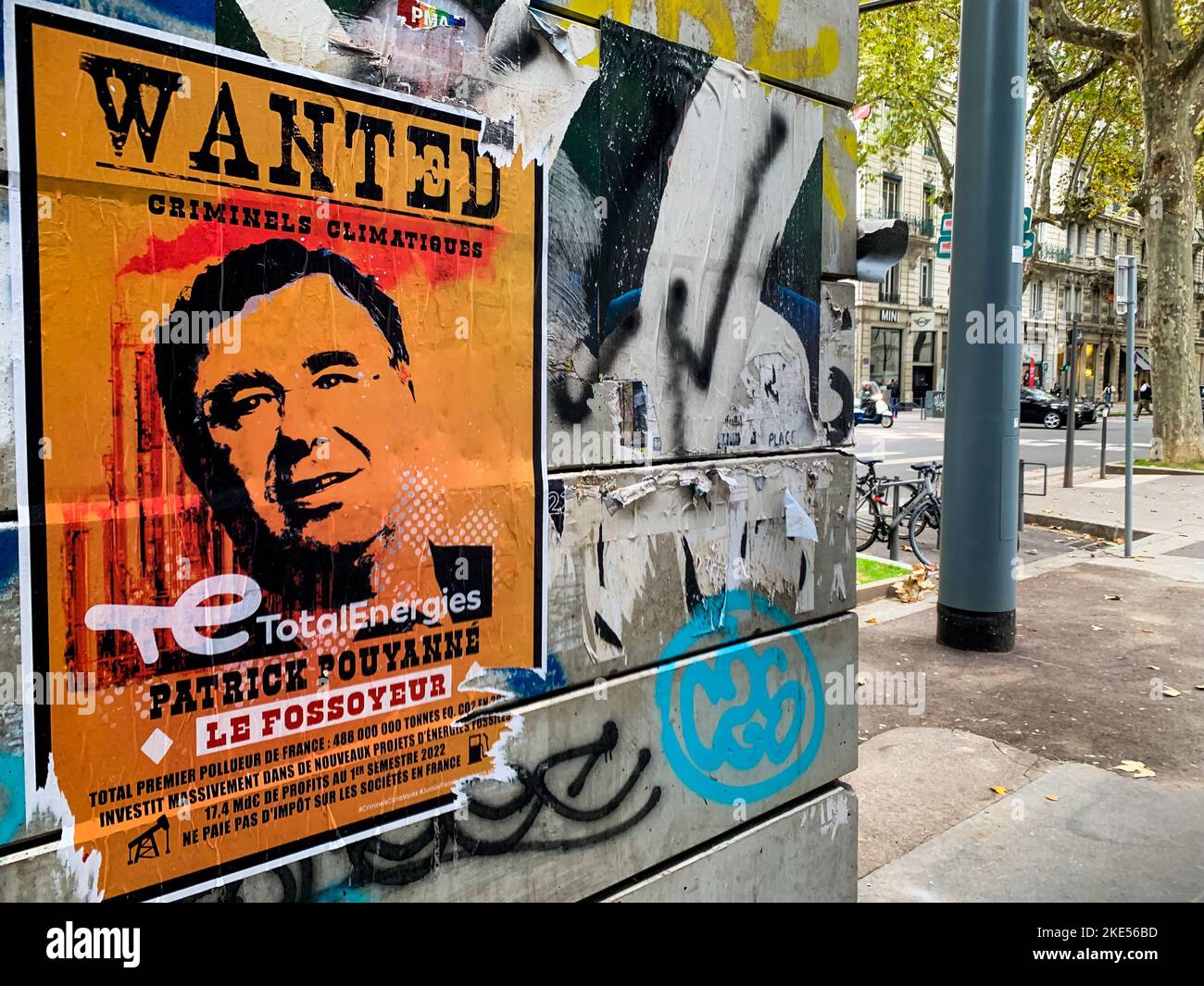 Eco activists protest climate change, Lyon, France Stock Photo - Alamy