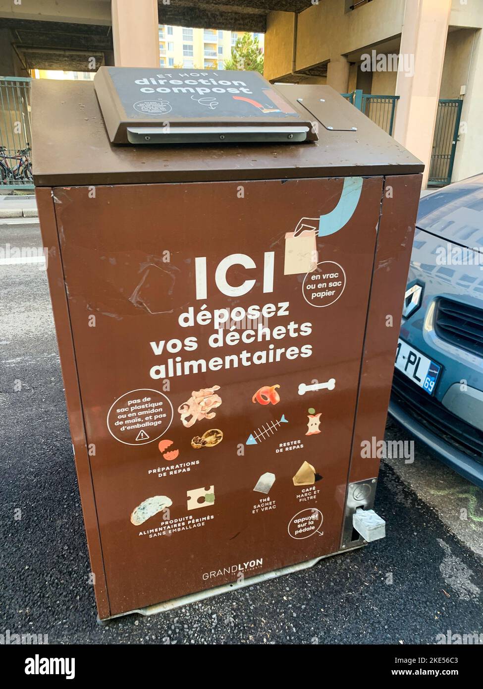 Food scaps collect, Lyon, France Stock Photo - Alamy