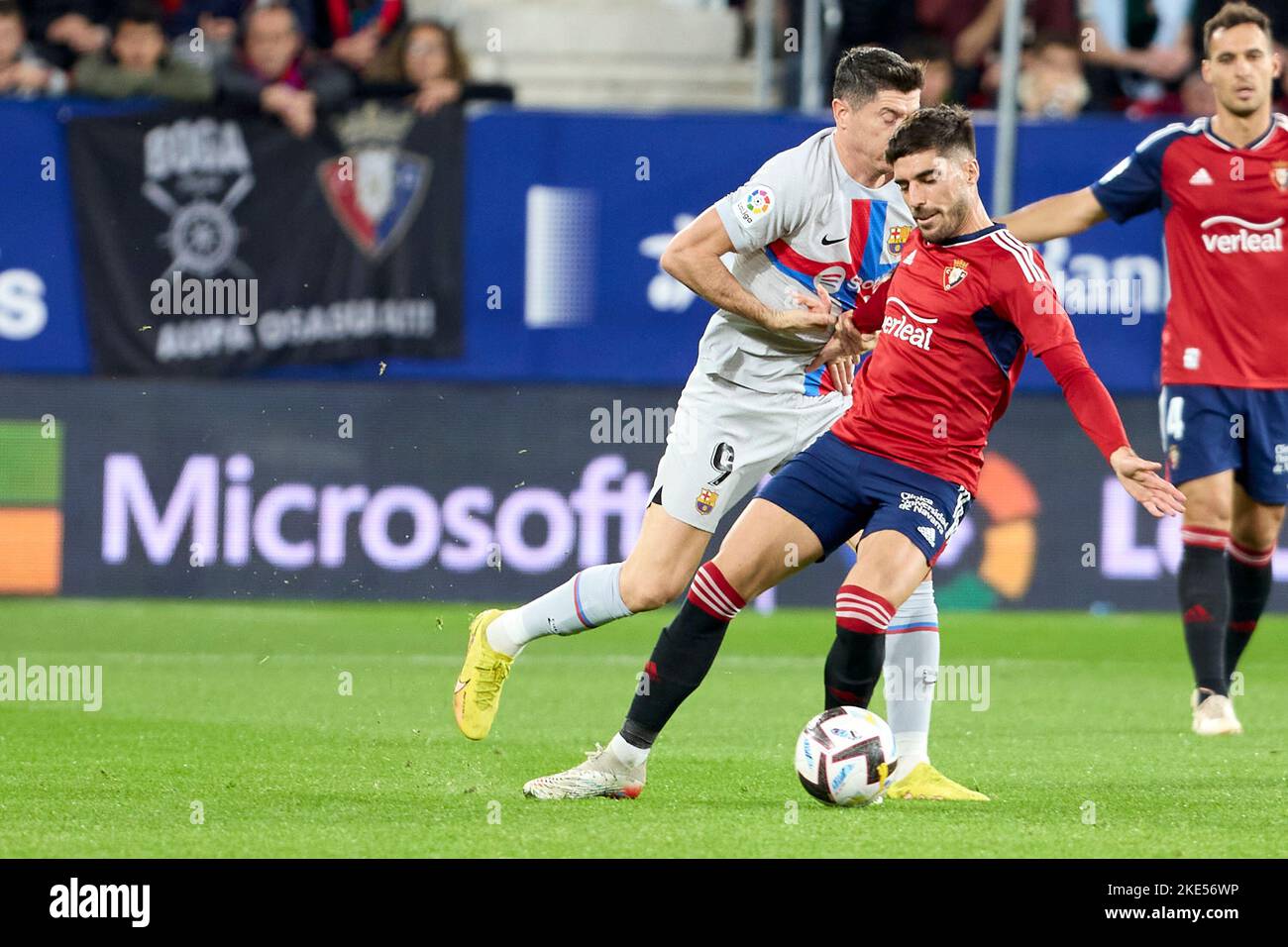 Pamplona, Spain. 08th Nov, 2022. Nacho Vidal (defender; CA Osasuna) and ...