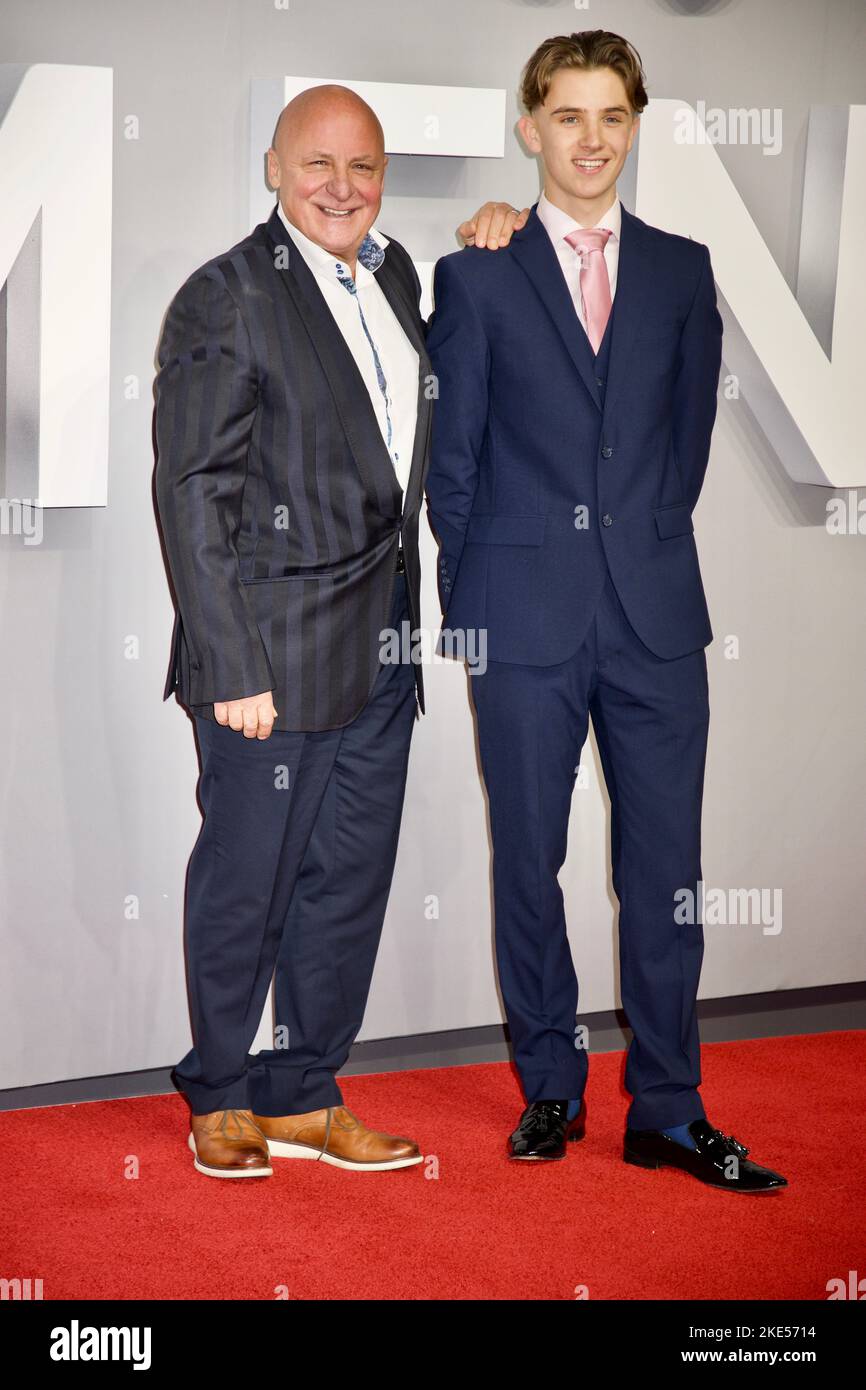 Aldo Zilla and son Rocco. The Menu UK Premiere. BFI Southbank ...