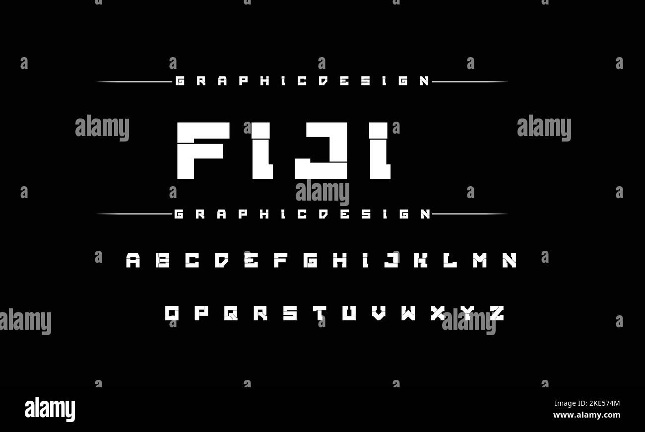 Sports minimal tech font letter set. Luxury vector typeface for company ...