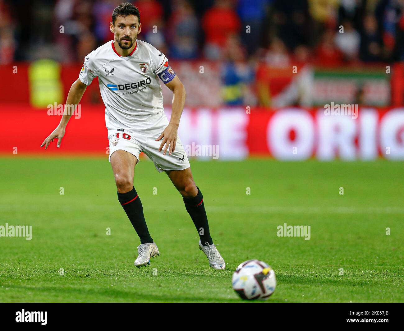 Jesus Navas of Sevilla FC during the La Liga match between Sevilla FC ...