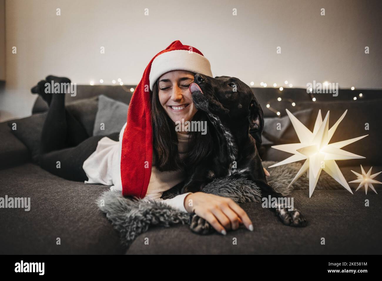 woman and Dalmatian-Rhodesian-Ridgeback Stock Photo - Alamy