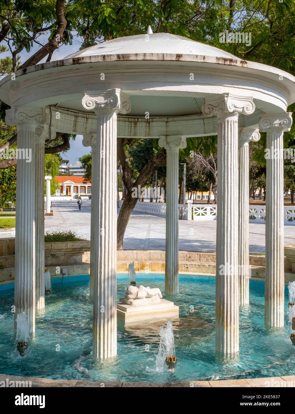Water fountain in Erotas square in Paphos Old (Ktima) Paphos Cyprus ...