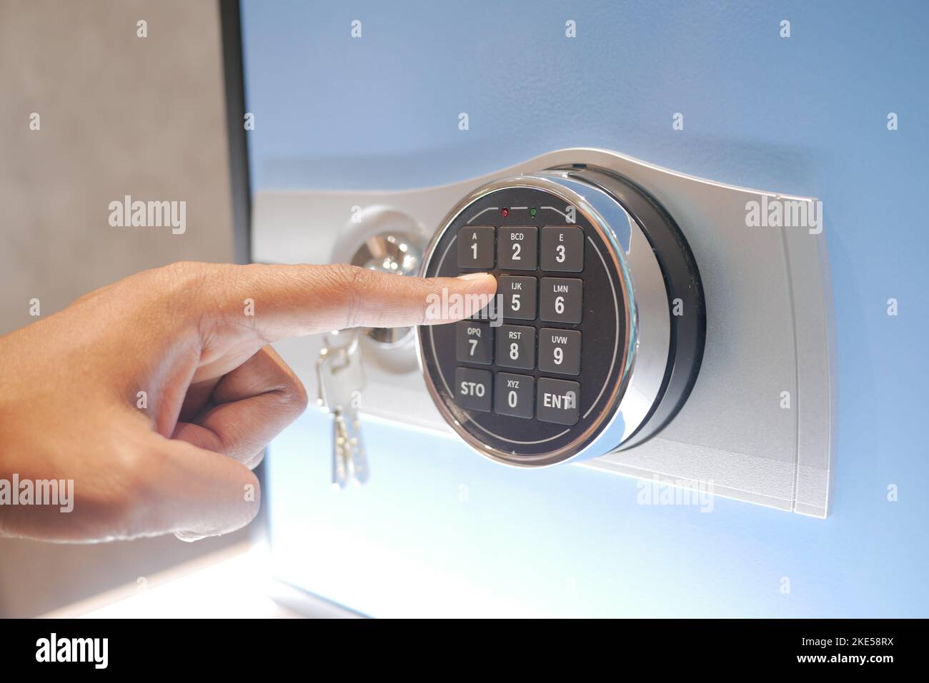 Safe dial lock close up background Stock Photo - Alamy