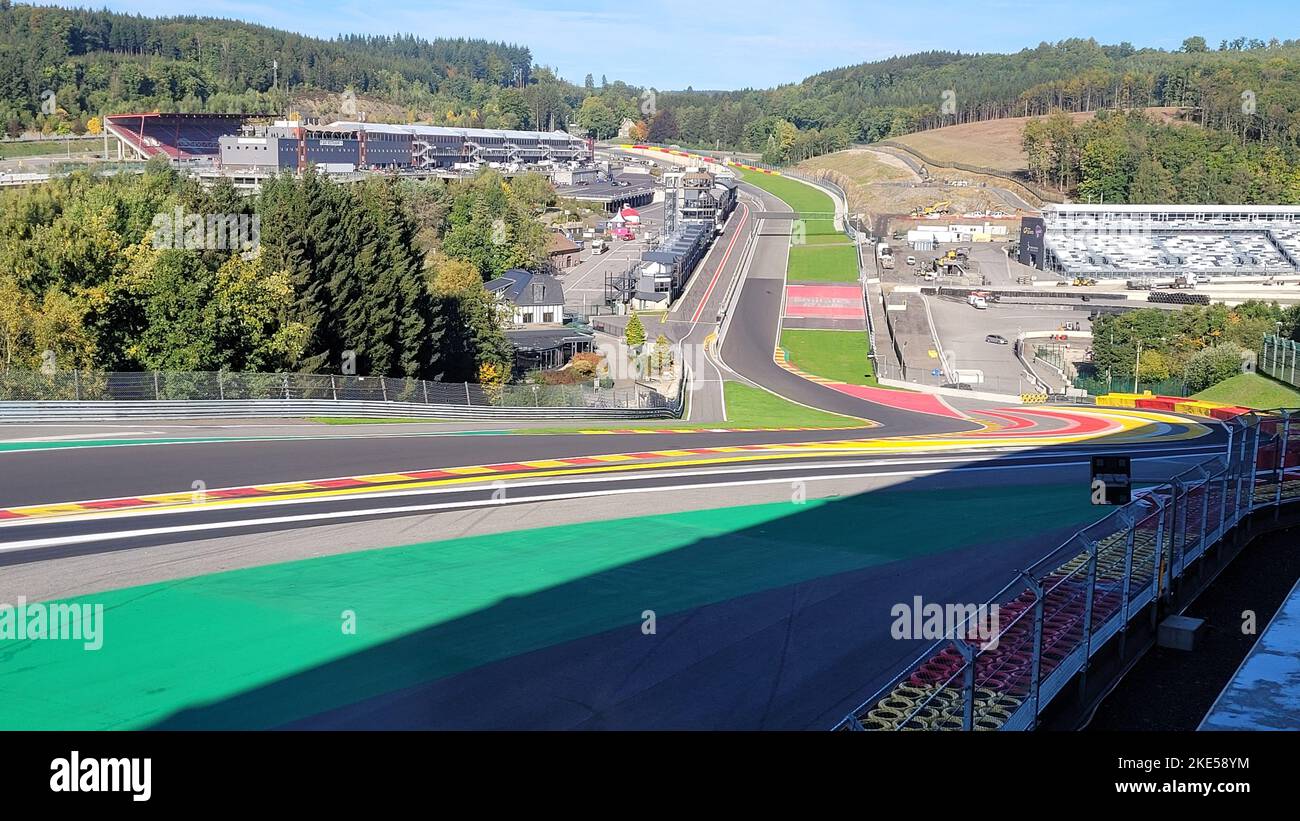 A sunny early October day at Spa Francorchamps circuit Stock Photo - Alamy
