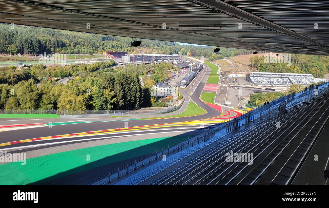 A sunny early October day at Spa Francorchamps circuit Stock Photo - Alamy