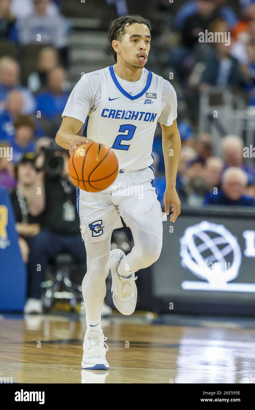 Omaha, NE U.S. 07th Nov, 2022. Creighton Bluejays guard Ryan Nembhard ...