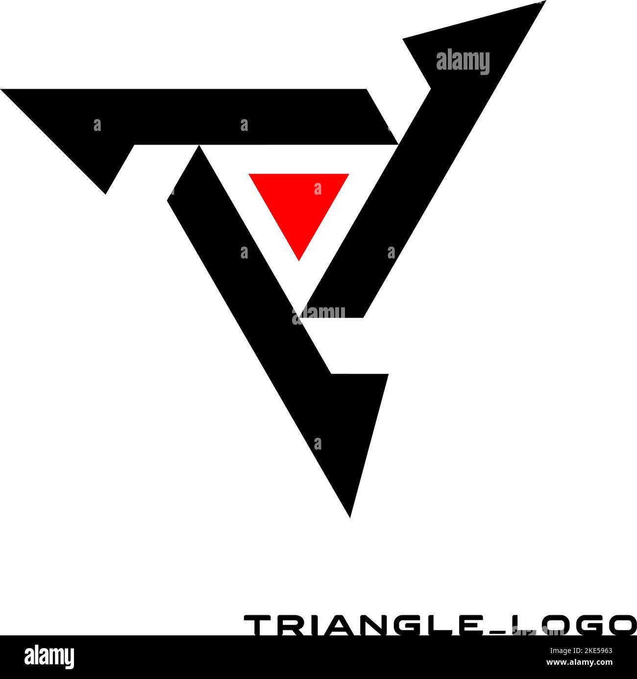 abstract triangle outdoor logo as shot target Stock Vector Image & Art ...