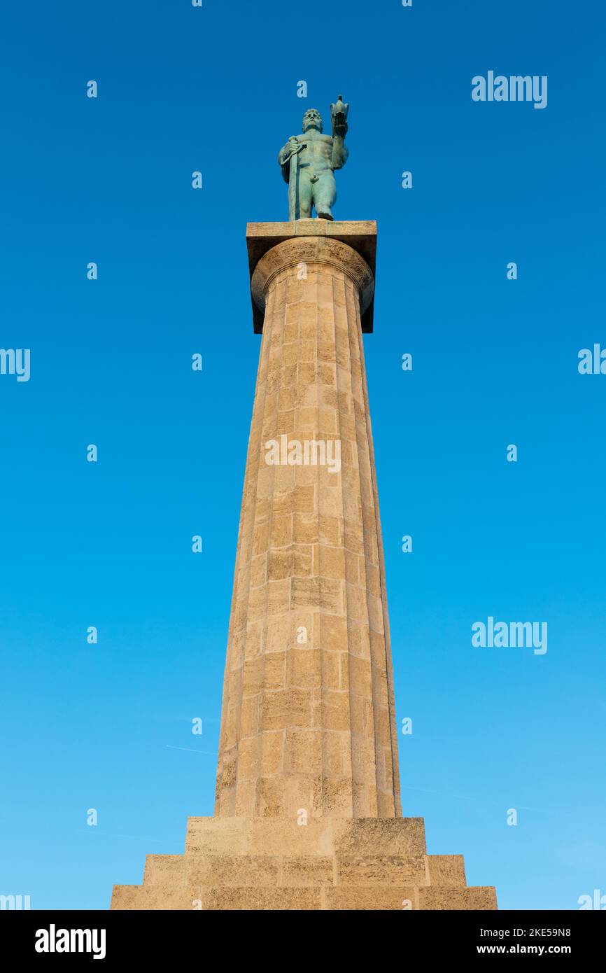 Victor monument, in serbian language known as Pobednik at historic ...
