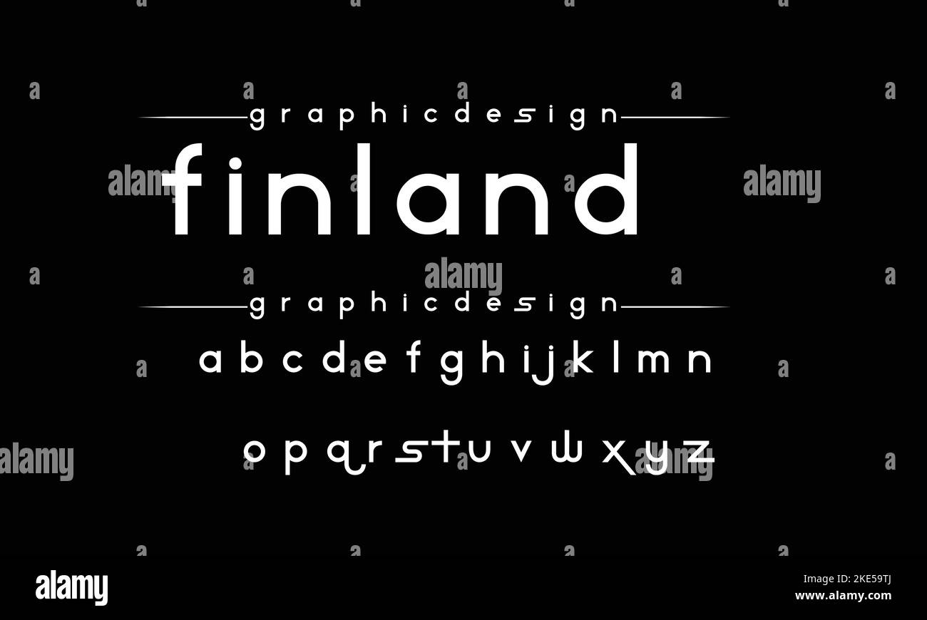 Sports minimal tech font letter set. Luxury vector typeface for company ...