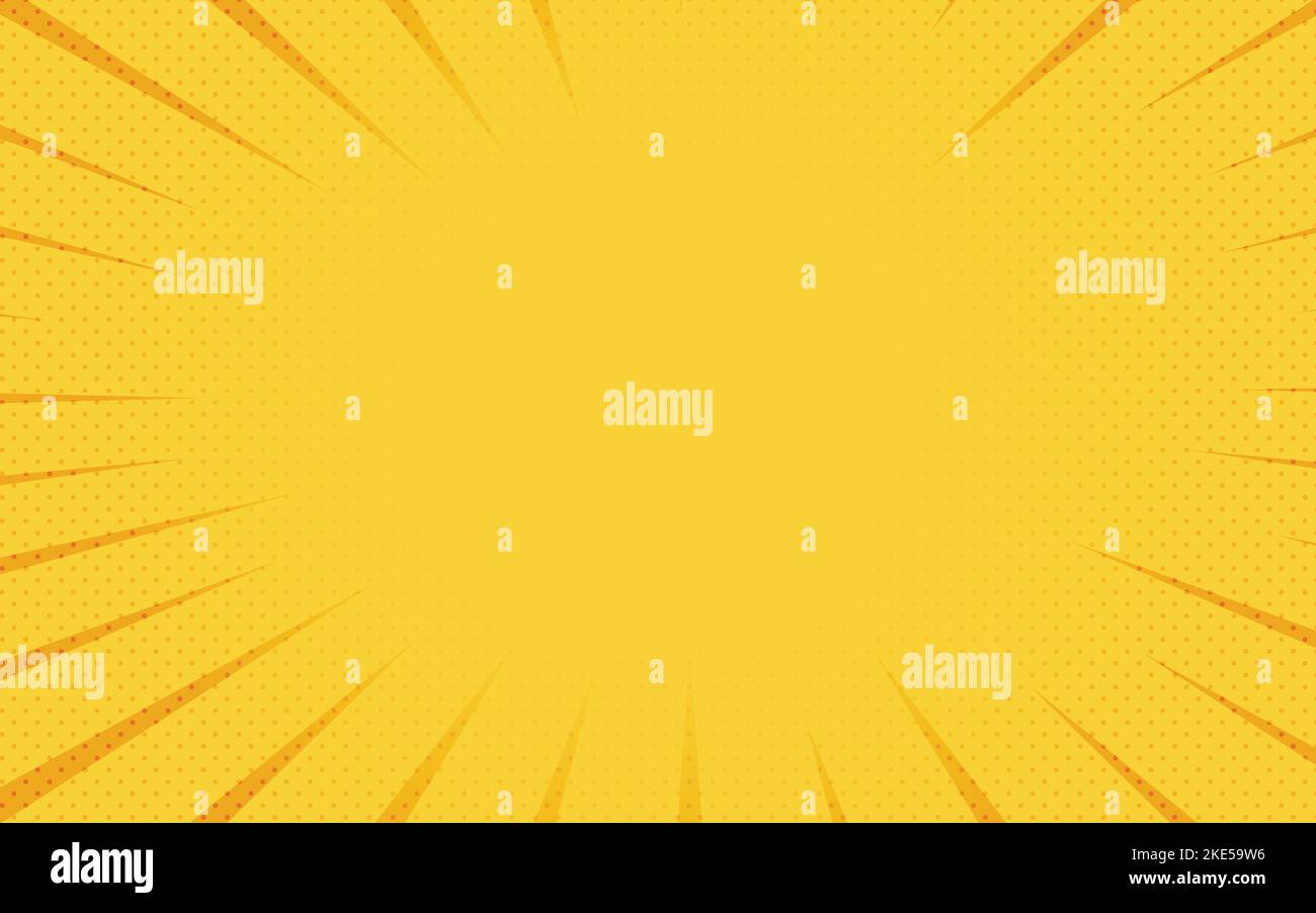 Yellow comic background Retro vector Stock Vector Image & Art - Alamy