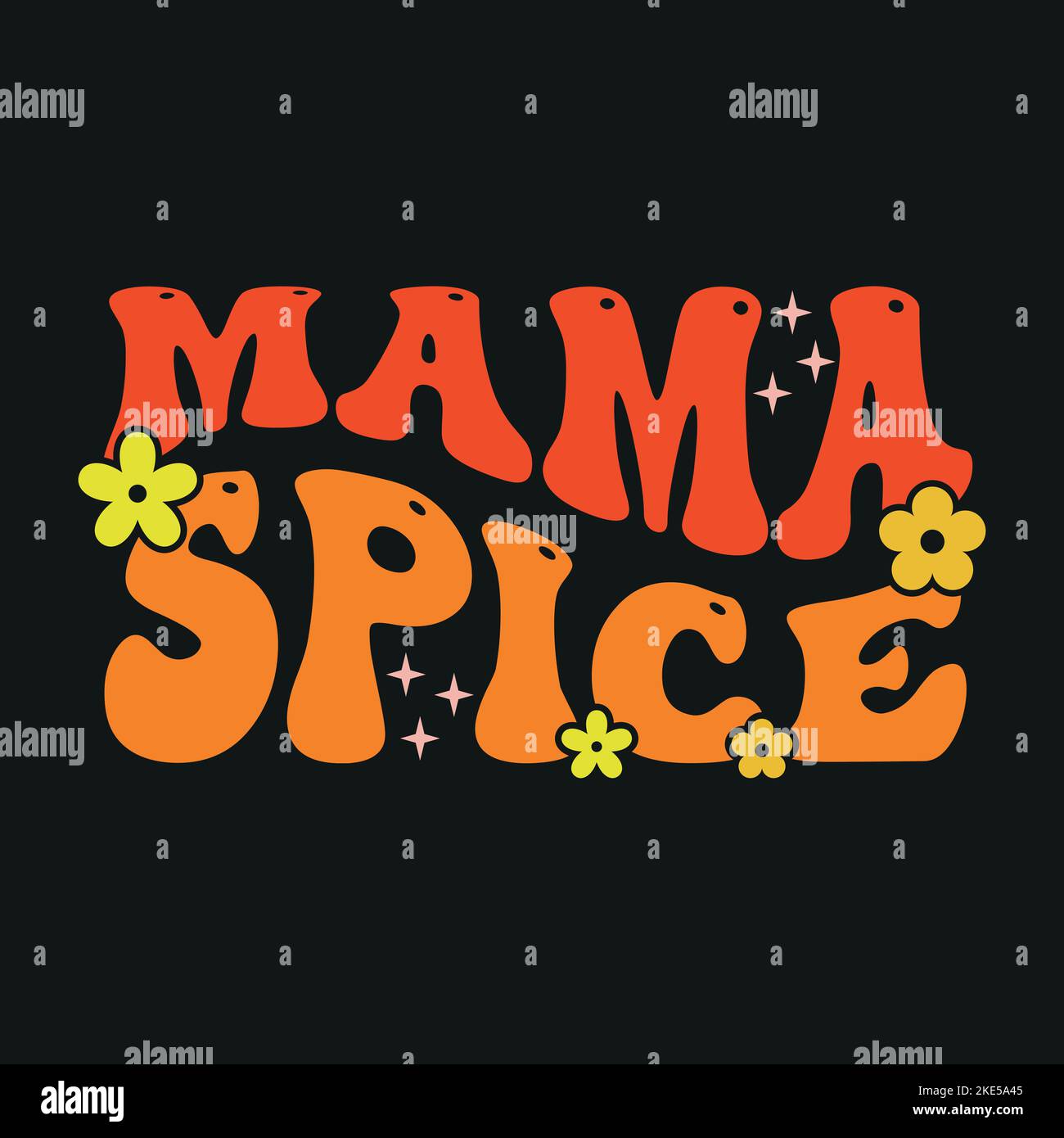 A "Mama Spice" template on a dark background with an editable logo and ...
