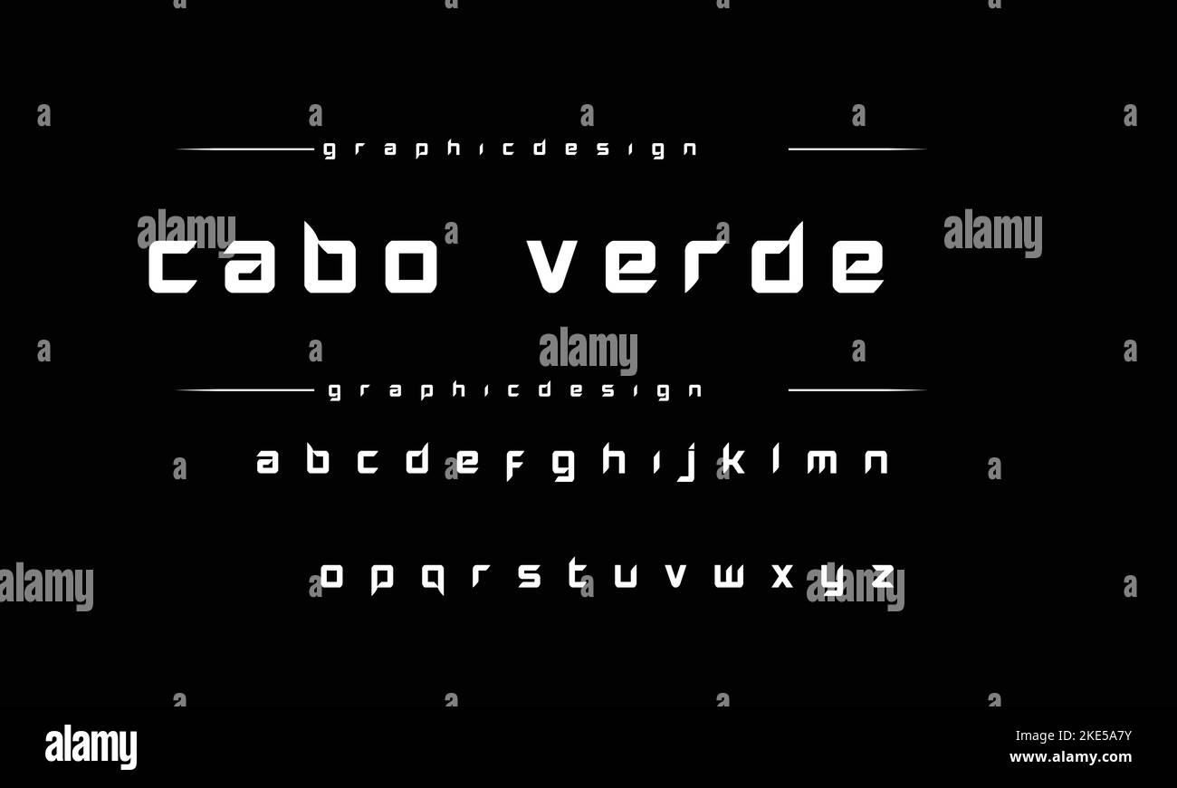 Sports minimal tech font letter set. Luxury vector typeface for company ...