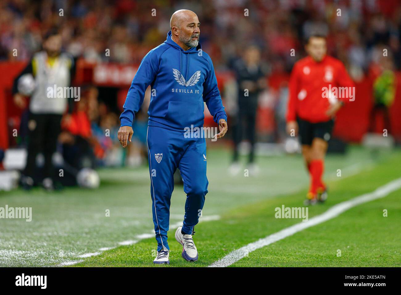 Sevilla FC head coach Jorge Sampaoli during the La Liga match between ...